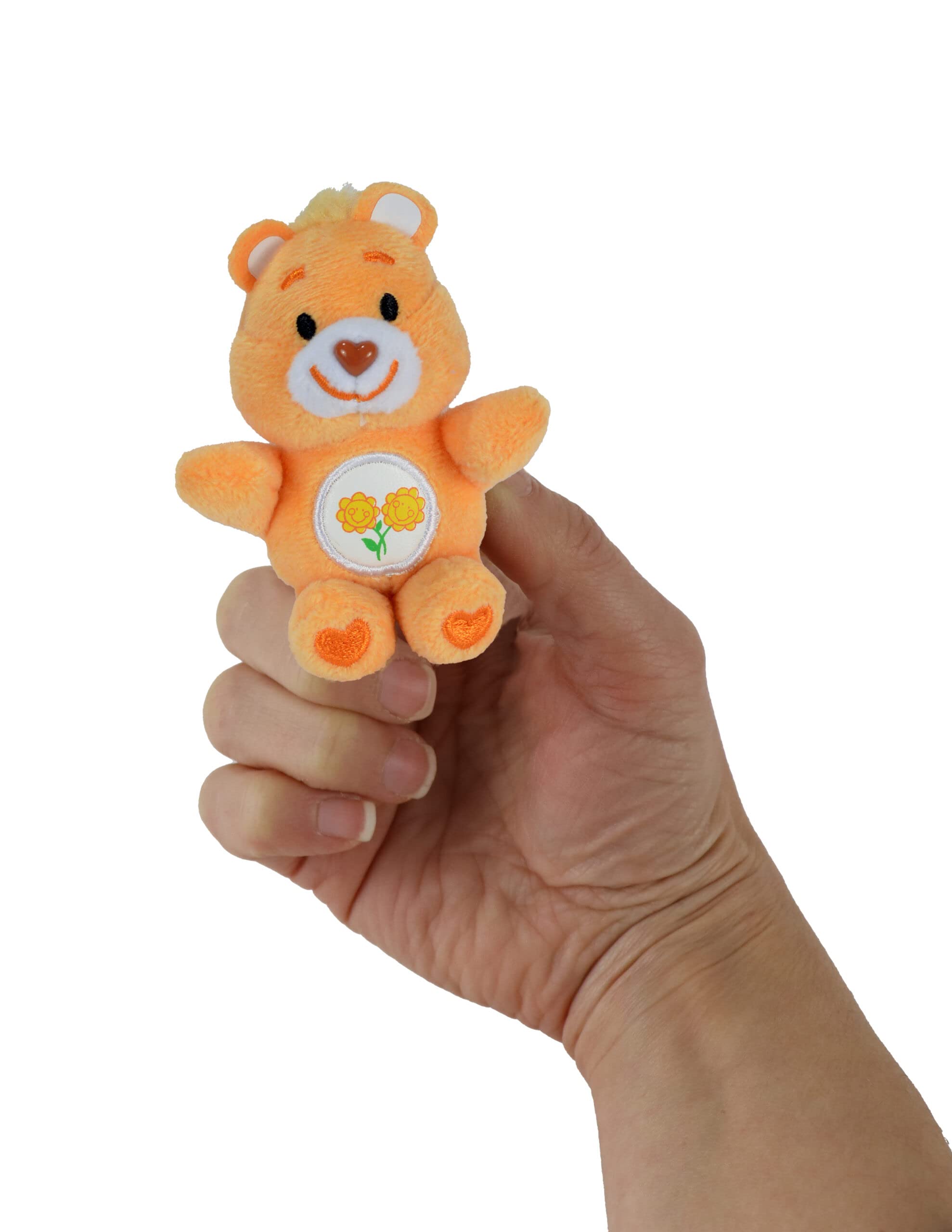 Worlds Smallest Care Bears Series 3 (4 Pack) Bedtime Bear - Brave Heart Lion Bear - Friend Bear - Harmony Bear