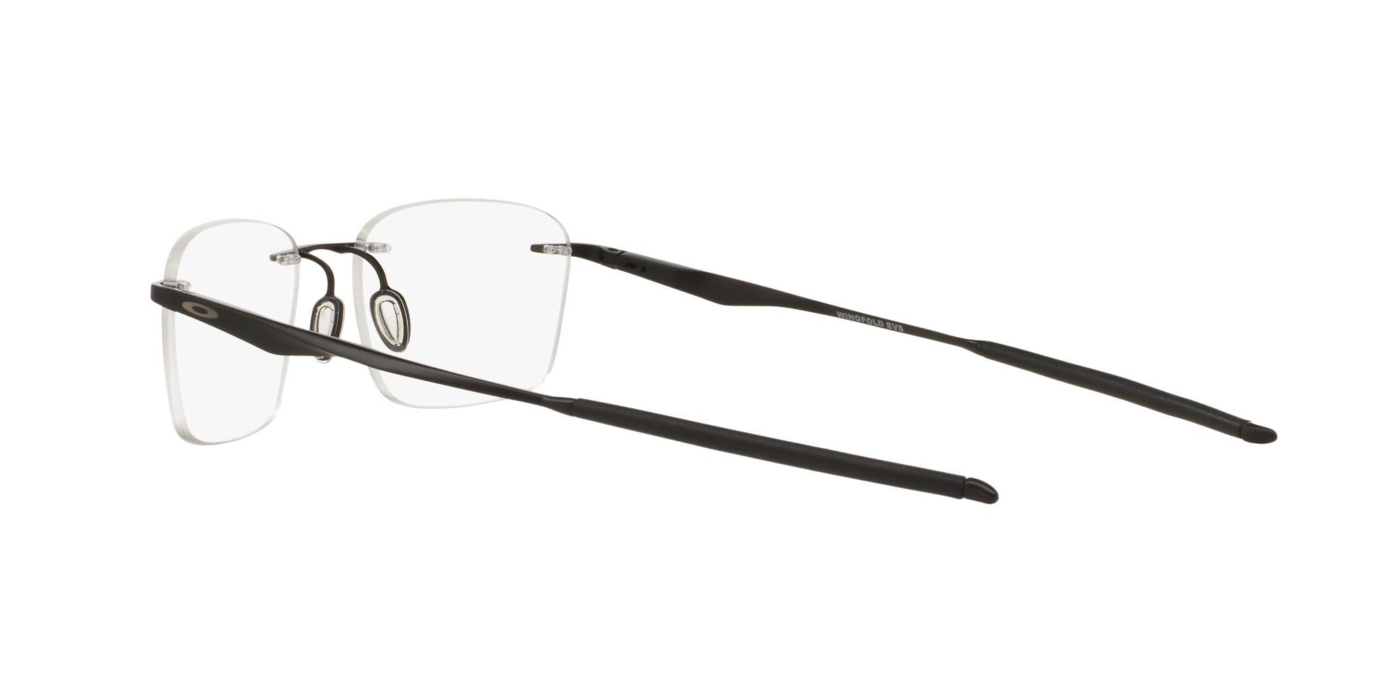 Oakley Men's Ox5115 Wingfold Evs Square Prescription Eyeglass Frames, Satin Black/Demo Lens, 53 mm