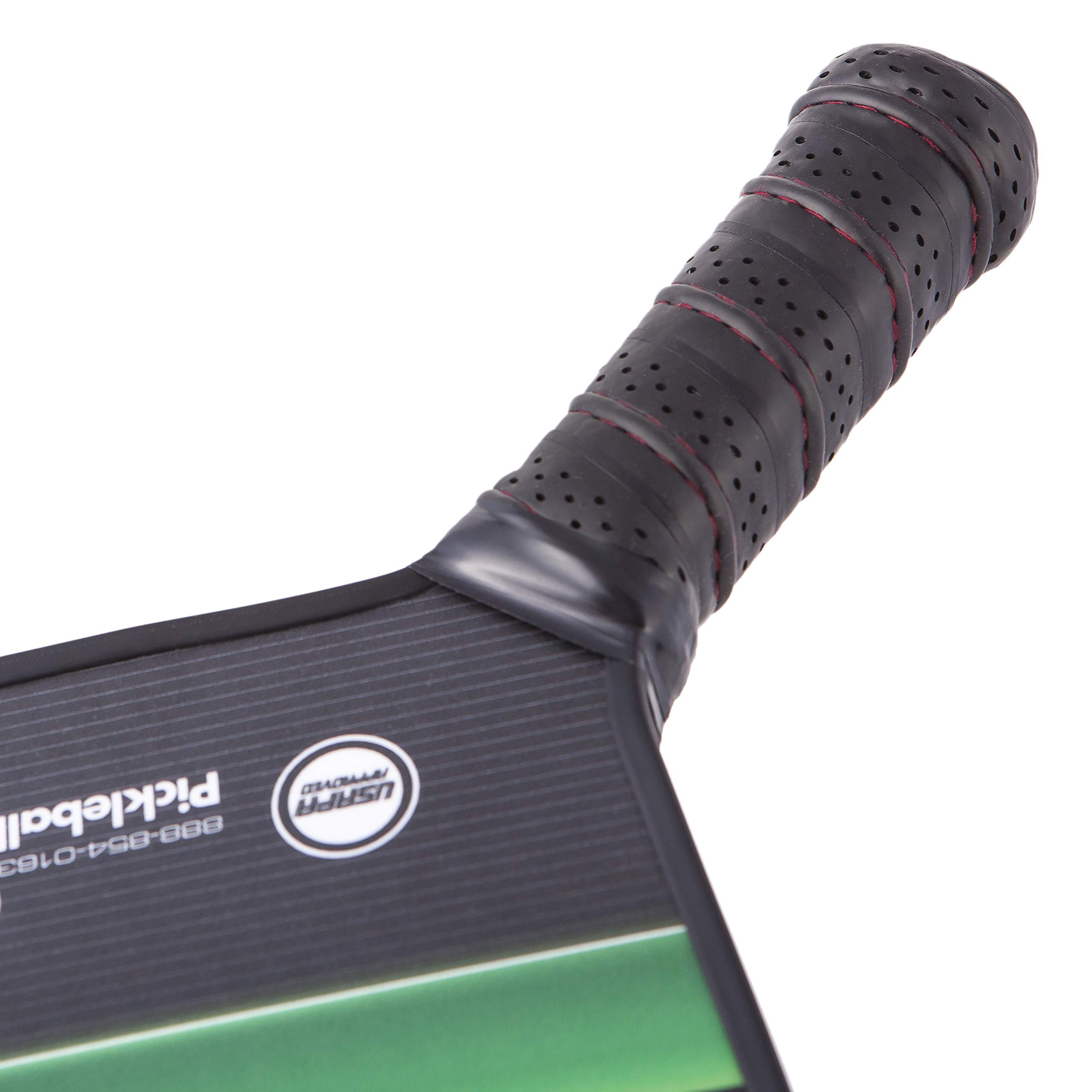 Pickleball Paddle - Rally Graphite Power 5.0 | Honeycomb Core, Graphite/Polymer Hybrid Composite Face | Power, Control, Large Sweet Spot | Paddle Cover (2 Pack - Blue & Red)
