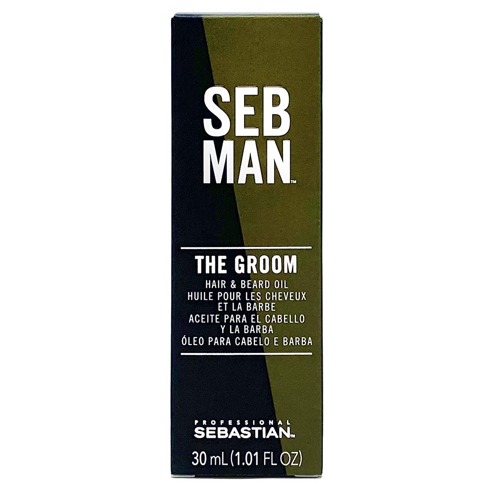 SEB MAN The Groom by Sebastian, Men's Hair & Beard Oil, 1 oz.