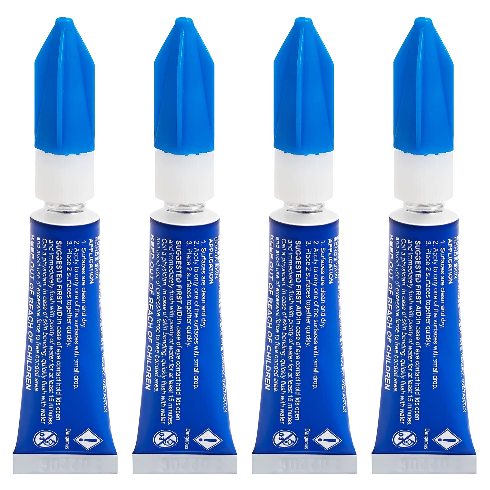 Okebond Super Glue Clear Strong Repair 4 x 3g (Blue OB-OK-4+4pcs)