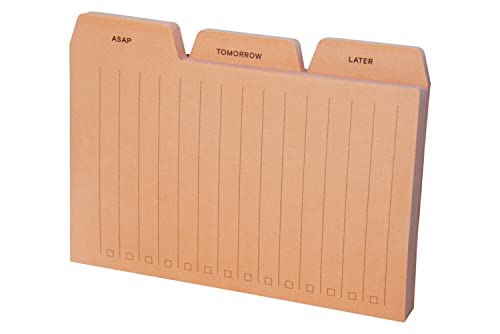 Noted by Post-it Brand Peach Tab Notes, 3x4 in, 30 Sheets/Pad, 90 Sheets Total (NTD-TAB-PCH)