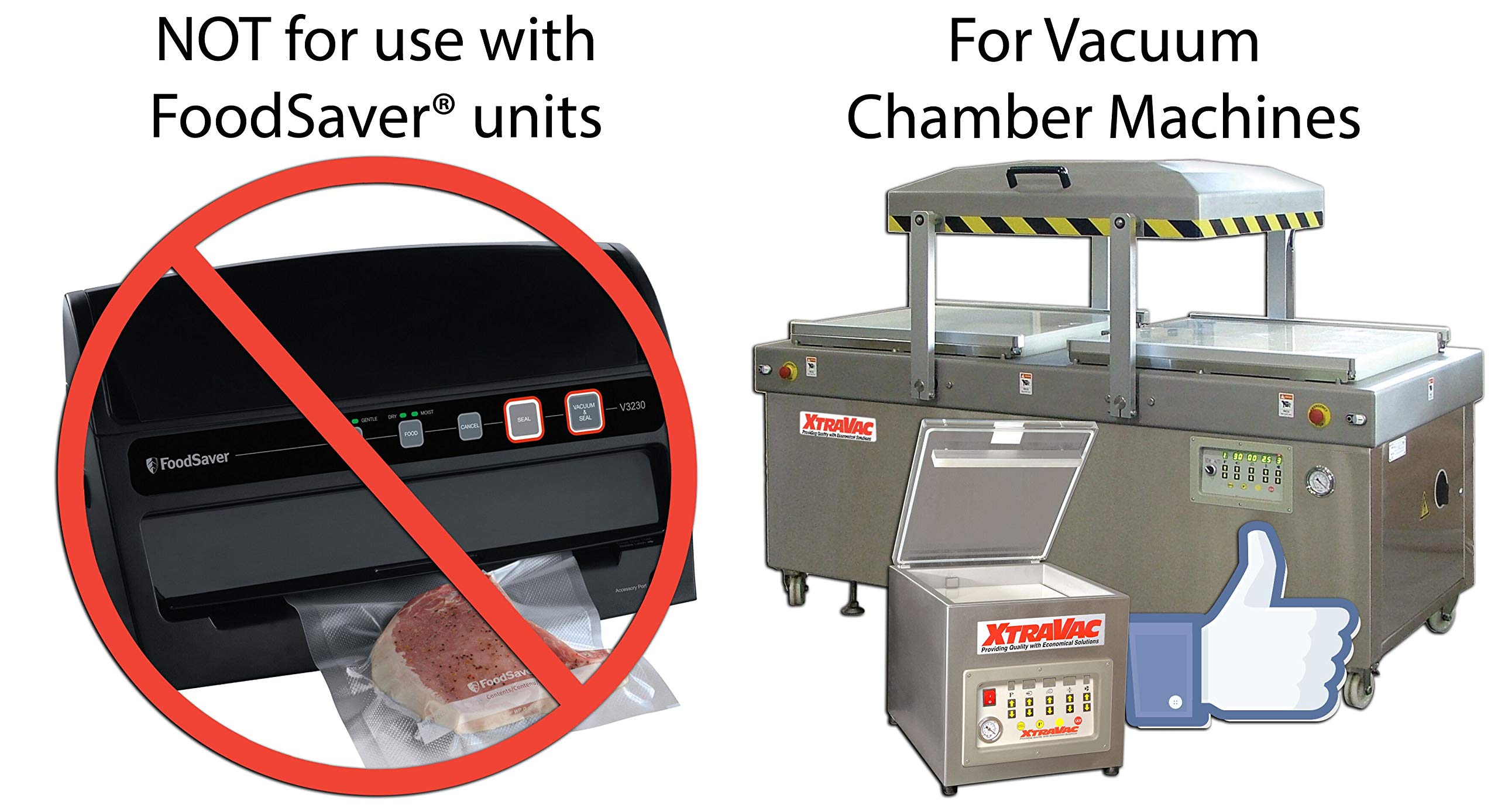 Vacuum Chamber Pouches - 3 Mil - (10 x 12-1000/CS)
