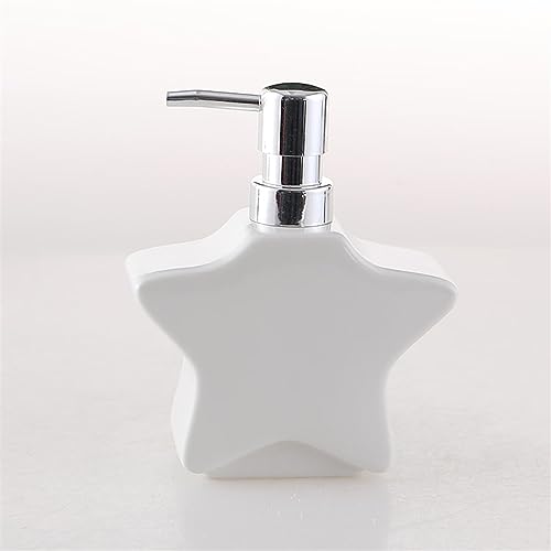 Soap Dispenser Star Shape Soap Dispenser, Soap Pump with Soap Holder for Massage Essential Oil Dish Soap Lotion, Empty Bottle with Pump Soap Pump Bottles
