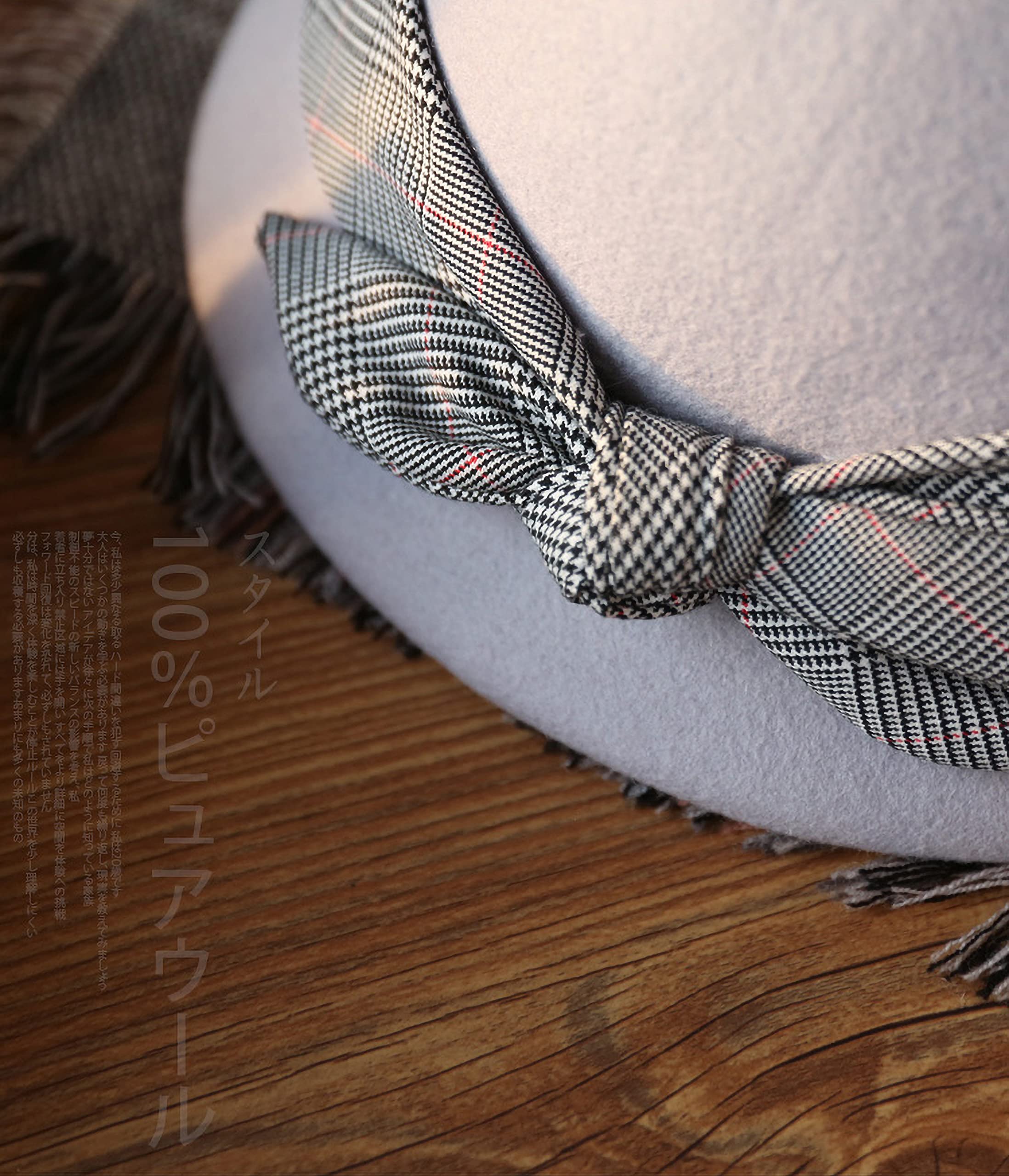 Wool hat Women's Autumn and Winter All-Match Beret Women's British Retro Woolen hat Elegant Small hat Female Celebrity