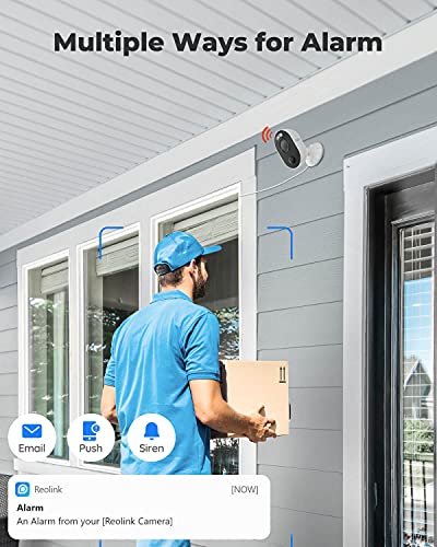 REOLINK Lumus Bundle with 64GB microSD Card, 1080p, Plug-in, Color Night Vision with Bulit-in Spotlights, 2.4 GHz WiFi