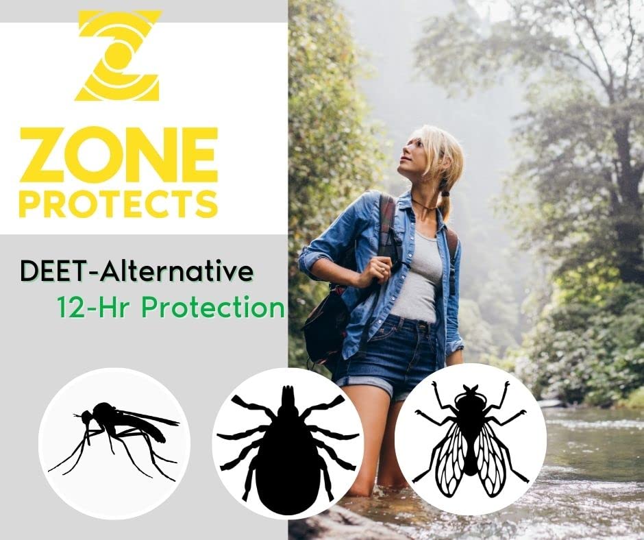 Zone Protects Unscented Picaridin Insect Repellent Spray 2 Pack + Refill. DEET-Alternative. Picaridin Based. Picaridin has 12-hr Proven Protection. Picaridin Repels Ticks, Gnats and Mosquitoes.