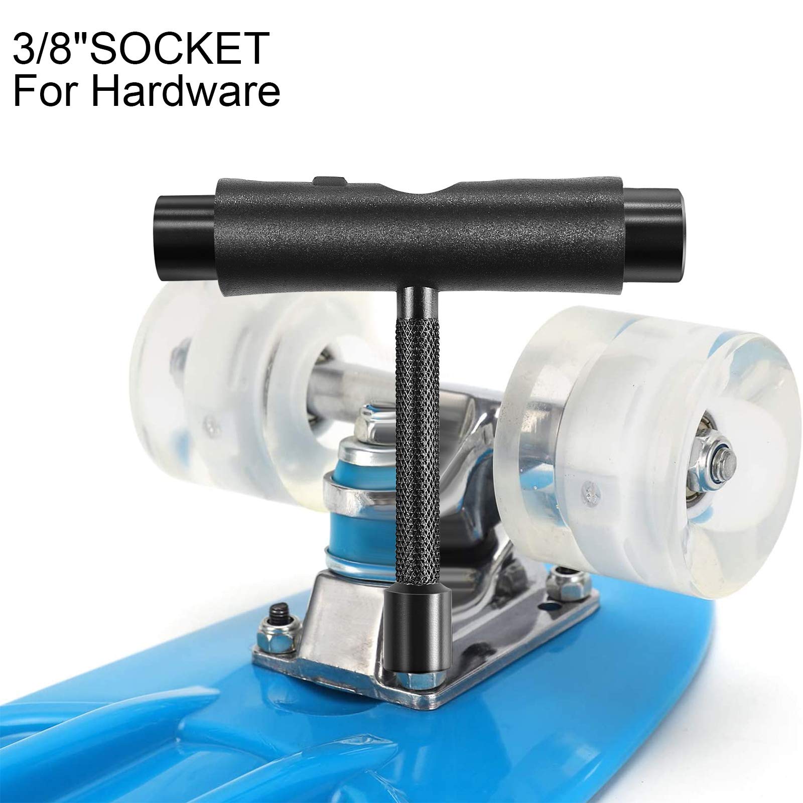 Skateboard Tool, T Skate Tool and Allen Key with Skateboard handware Accessories, Universal for Longboard Skateboard and More