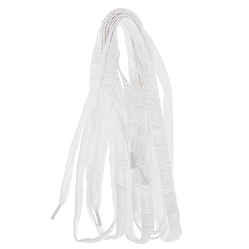 SM SunniMix Replacement Roller Skates Shoelace Strings for Hockey Ice Skates Boots Shoes Accessories Unisex 6ft Long - White, 180cm
