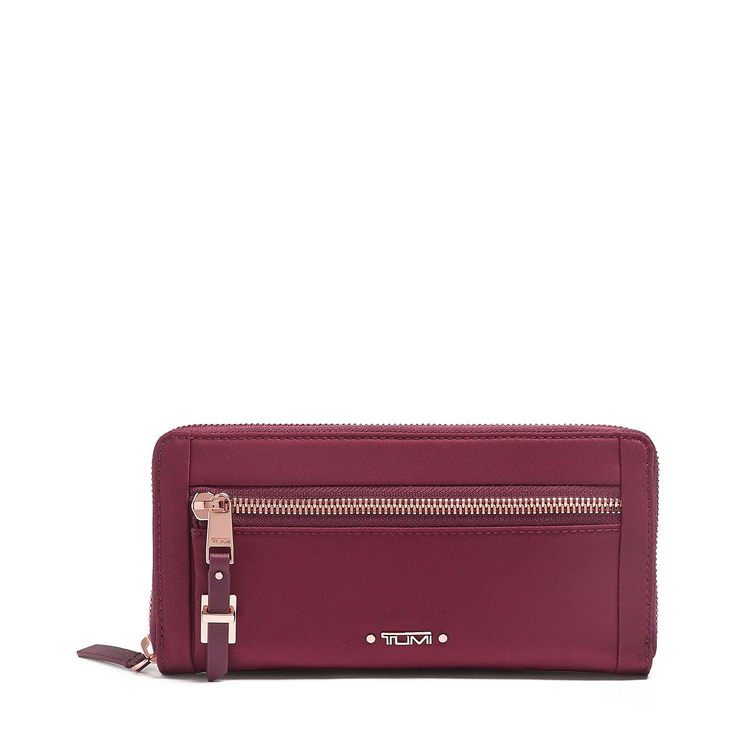 TUMI - Voyageur Zip-Around Continental Wallet - Card Holder for Women - Berry