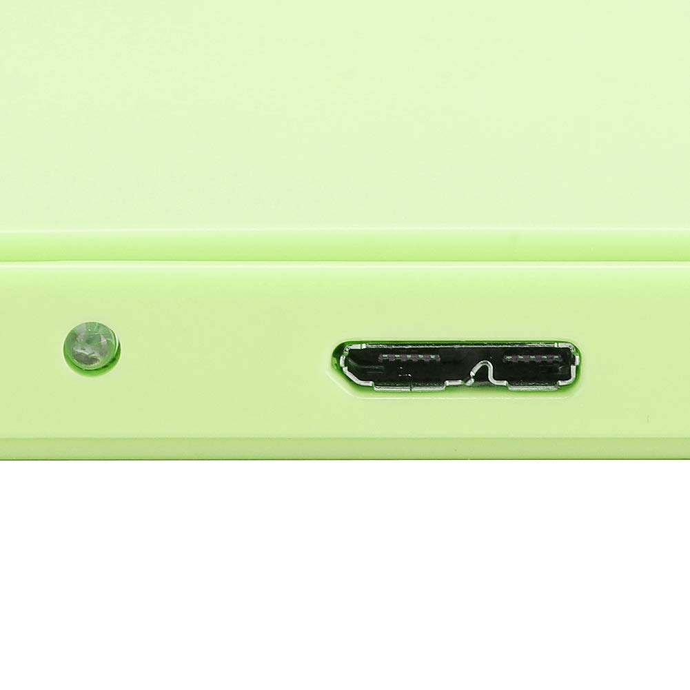 Sugoyi High-Speed USB 3.0 Interface Hard Drive External Case, HDD Box, ABS Material 5GB/ps Ultra-Thin for WINDOWS7/XP/Vista 2.5-Inch Hard Drives(Green)