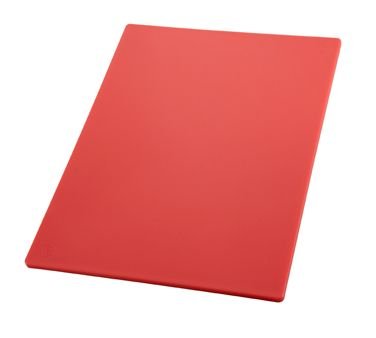 Winco CBRD-1218 Cbrd1218 Cutting Board, 12 X 18 X .5-In, Red - Red Raw Meat Cutting Boards-CBRD-1218