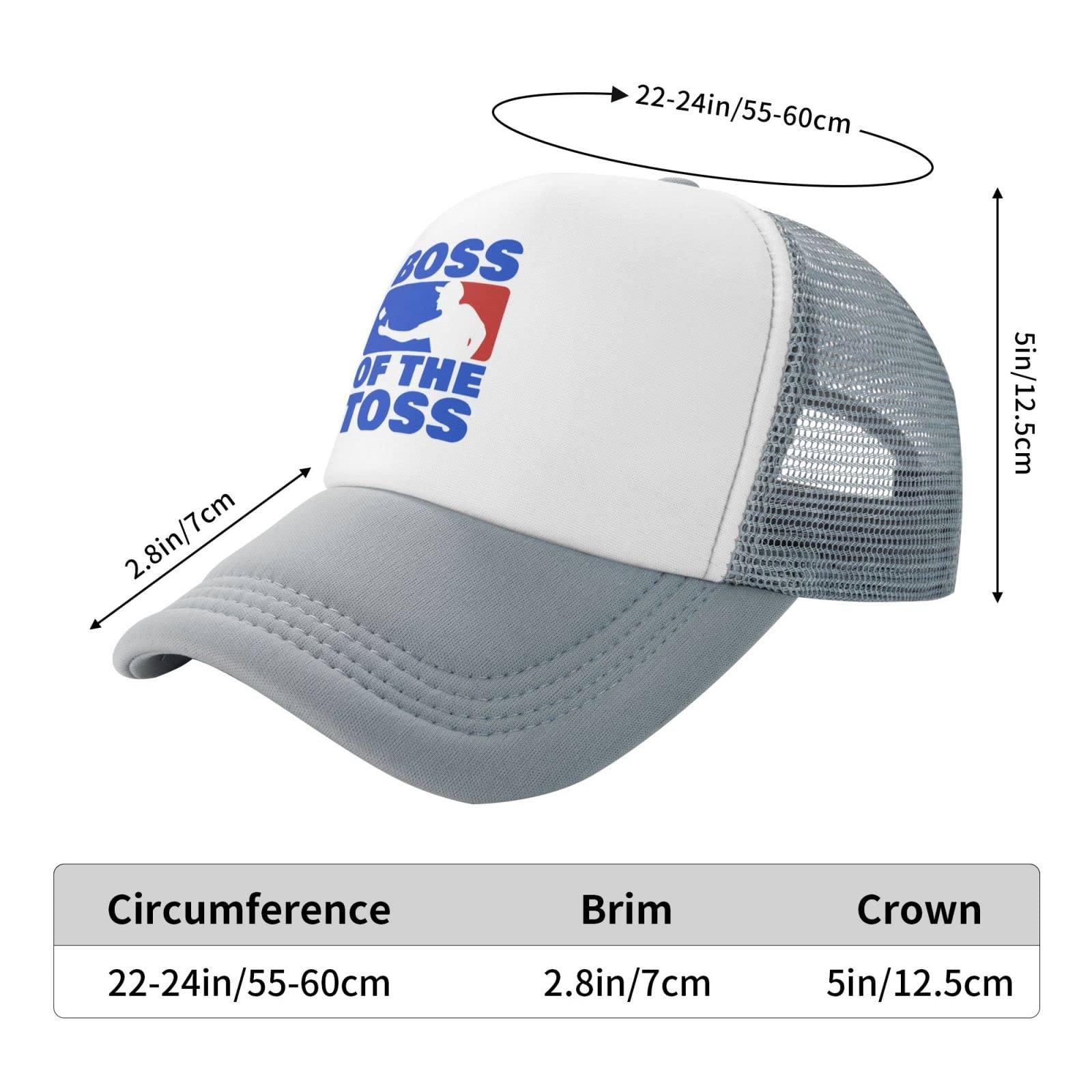 Sun Mesh Hats Summer Outdoor Baseball Cap Breathable Trucker Hat for Men Women Gray