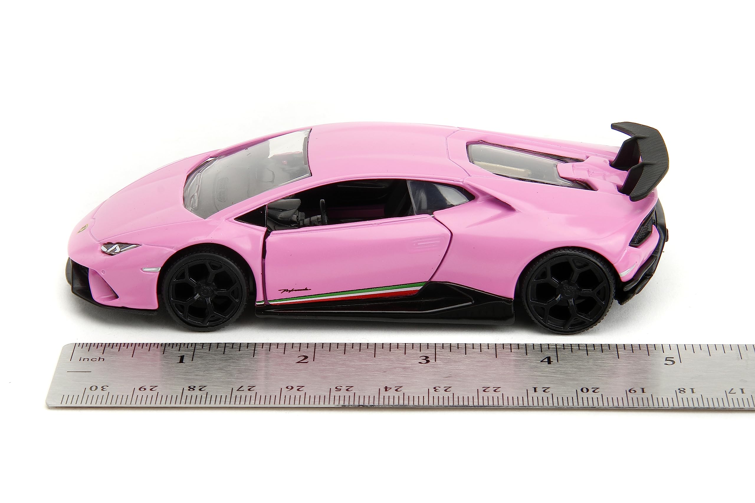 Pink Slips 1:32 W1 Lamborghini Huracán Performante Die-Cast Car, Toys for Kids and Adults(Glossy Pink)