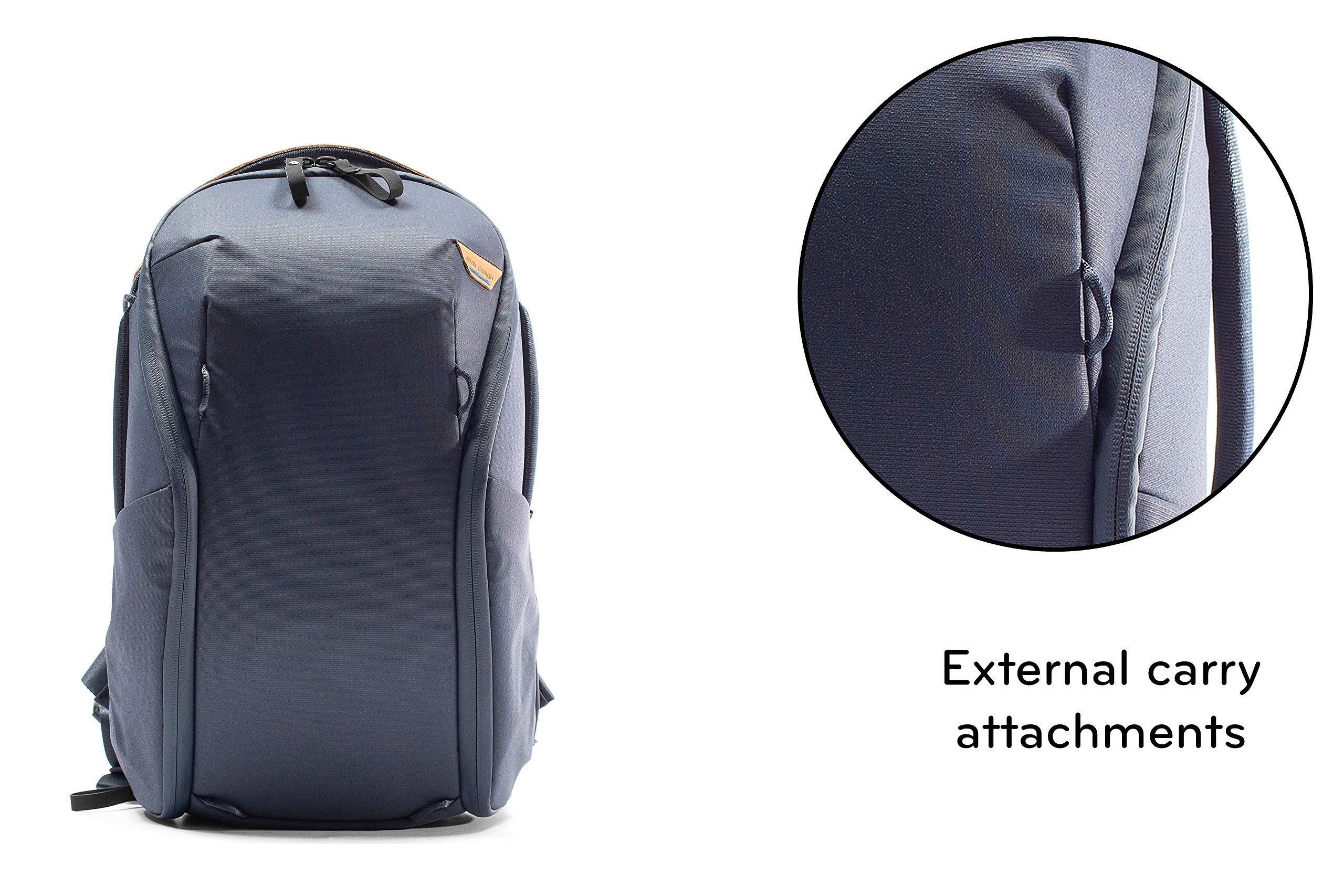 Peak Design Everyday Backpack Zip 15L Midnight, Carry-on Backpack with Laptop Sleeve (BEDBZ-15-MN-2)