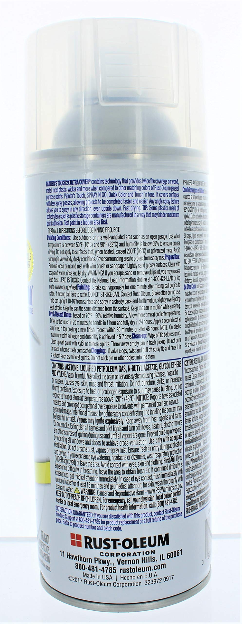 Painter's Touch 2X 12 Oz Clear Cover Spray Paint Gloss [Set of 6]