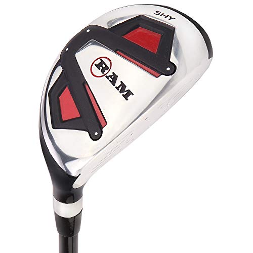 Ram Golf Accubar Mens Right Hand Clubs Iron Set 6-7-8-9-PW with Hybrids 24° and 27° (All Graphite - Standard Length, Regular)