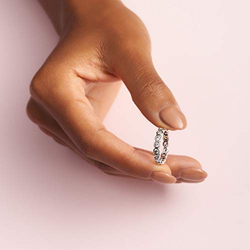 Pandora Jewelry Band of Stones Cubic Zirconia Ring in Sterling Silver, Size 8.5