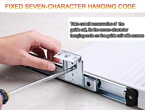 OM-PDD Keyboard Tray Under Desk Pull Out White, Under Desk Keyboard Tray Sliding Extra Wide, Quiet and Smooth, Abs Material, Environmental Protection and Safety, Strong Load-Bearing
