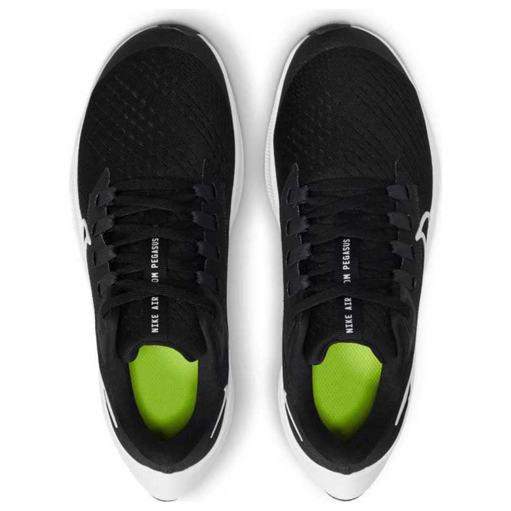 Nike Boy's Air Zoom Pegasus 38 (Little Kid/Big Kid) Black/White/Anthracite/Volt 6.5 Big Kid M