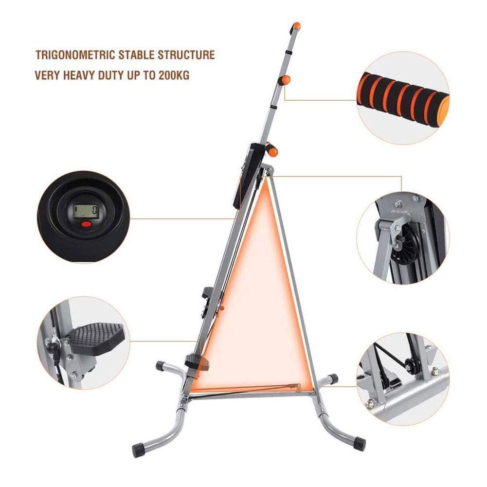 Vertical Climber Cardio Exercise-Folding Exercise Climbing Machine,Total Body Workout Climber Machine for Home Gym, Exercise Bike for Home Body Trainer