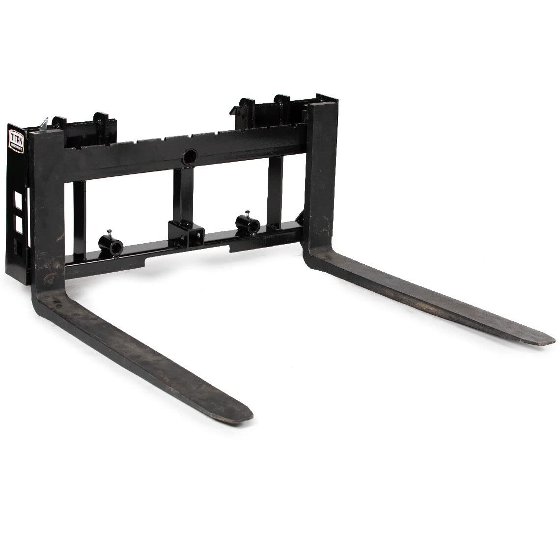 Titan Attachments Skid Steer Pallet Fork Frame Attachment, 36†Fork Blades, Rate 4,000 LB, Quick Tach Tractor, Receiver Hitch