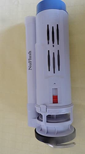 NuFlush Dual Flush Valve Replacement for American Standard for 2 inch Flush Hole, One Piece Toilet, 12 inches Tall