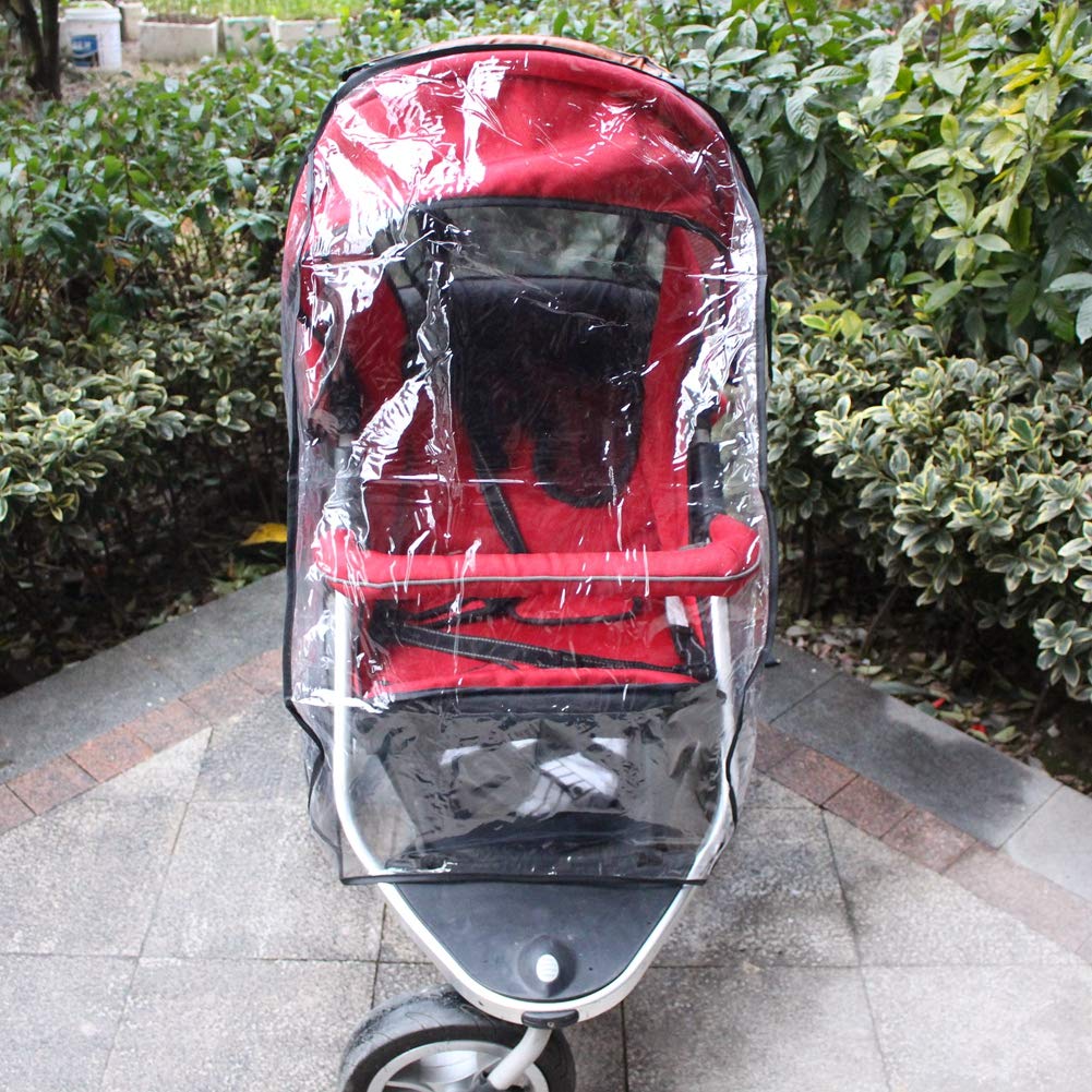 Smartcoco Universal Stroller Clear PVC Rain Cover Washable Dustproof Windproof Baby Travel Weather Shield