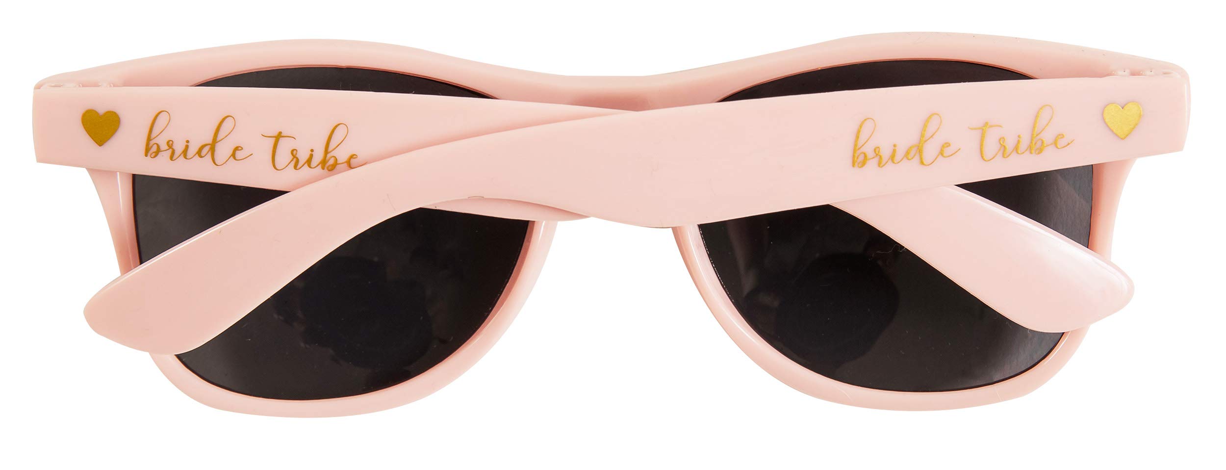 Partay Shenanigans Bride Tribe Sunglasses - Bride-to-be and Bridesmaids Sunglasses for Bachelorette Party (1 x Bride; 9 x Bride Tribe)