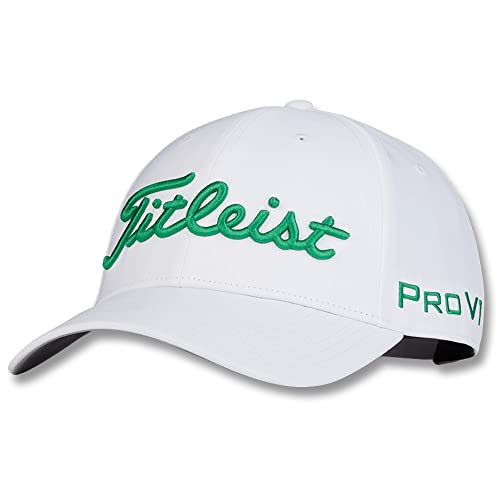 Titleist 2022 Tour Performance Golf Hat White/Green One Size Fits Most