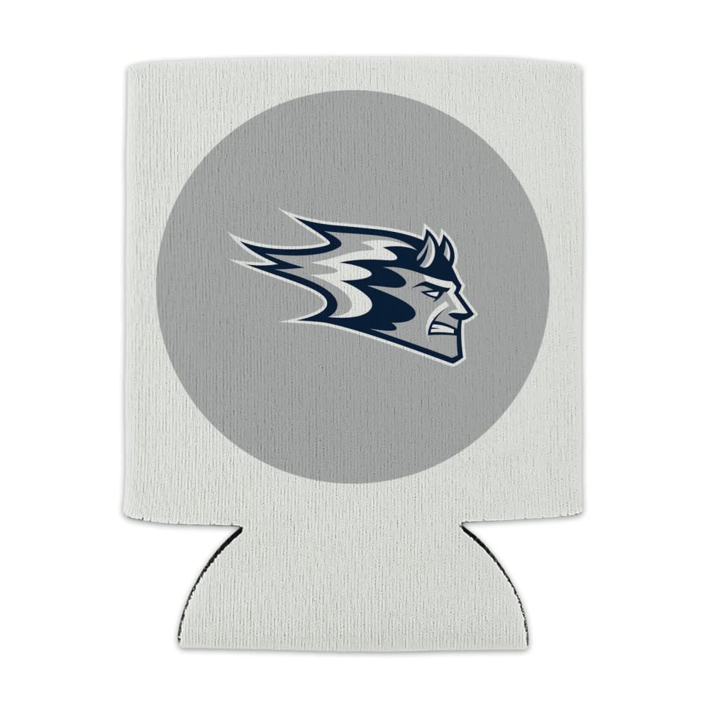 University of Wisconsin - Stout Secondary Logo Can Cooler - Drink Sleeve Hugger Collapsible Insulator - Beverage Insulated Holder