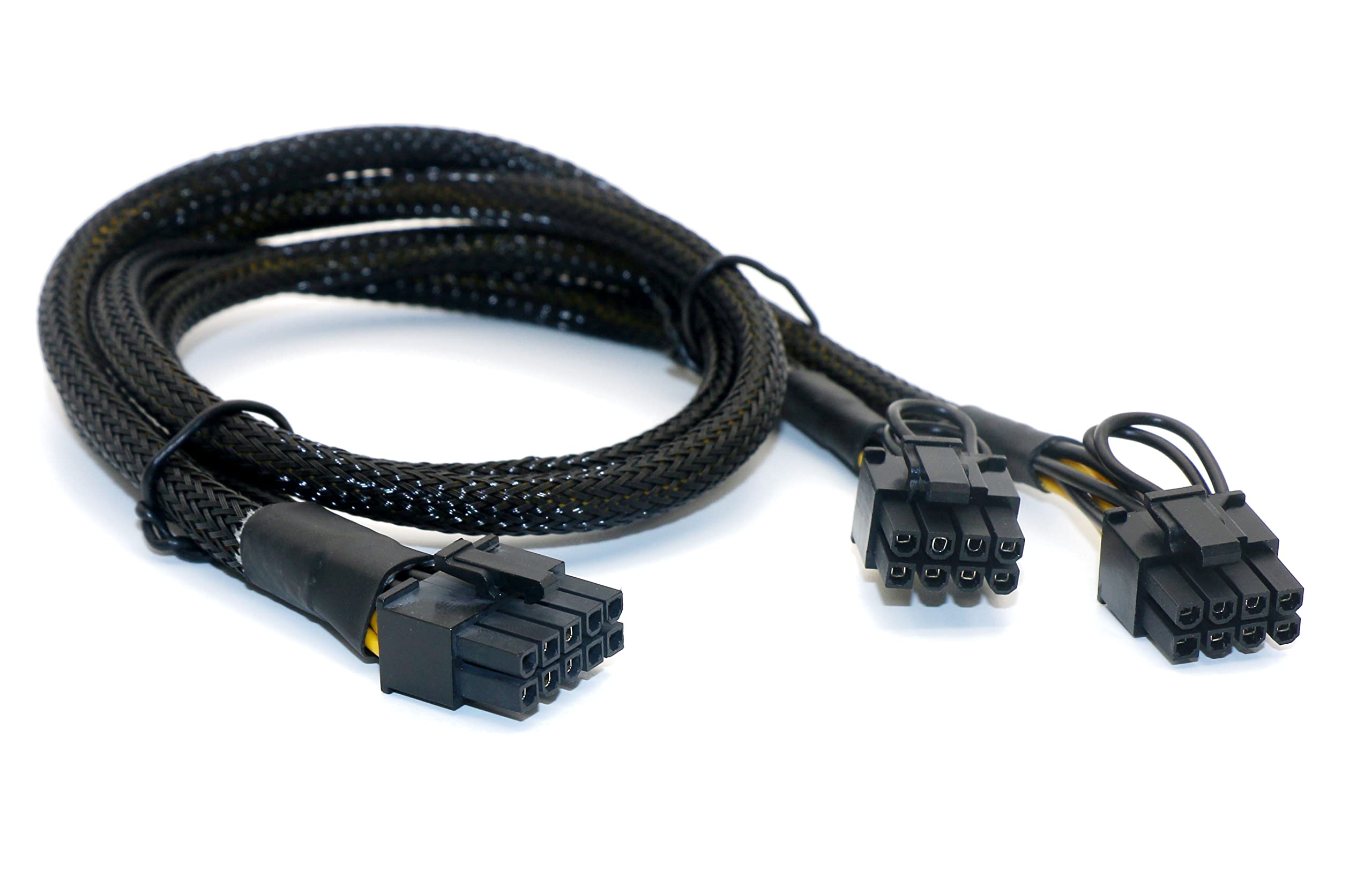 YOUKITTY 10-pin to Dual PCI-E 8-pin (6+2) Power Adapter Cable for Server Power Distribution Boards and Video Cards