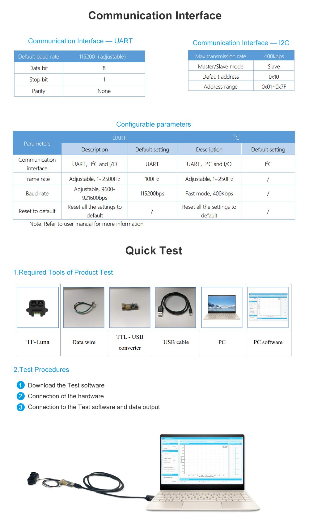 SmartFly info TF-Luna Lidar Sensor 0.1-8m Short-Range Distance Single-Point Ranging Finder Module UART / I2C Compatible with Pixhawk and Raspberry Pi for Drone/Robot Obstacle Avoidance
