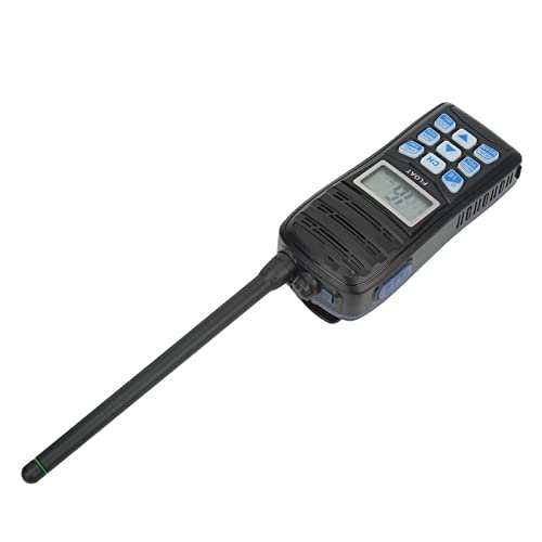Two Way Marine Radio Clear Voice VHF Walky Talky AC100240V Floating 5W Portable IP67 Waterproof for Ships (US Plug)