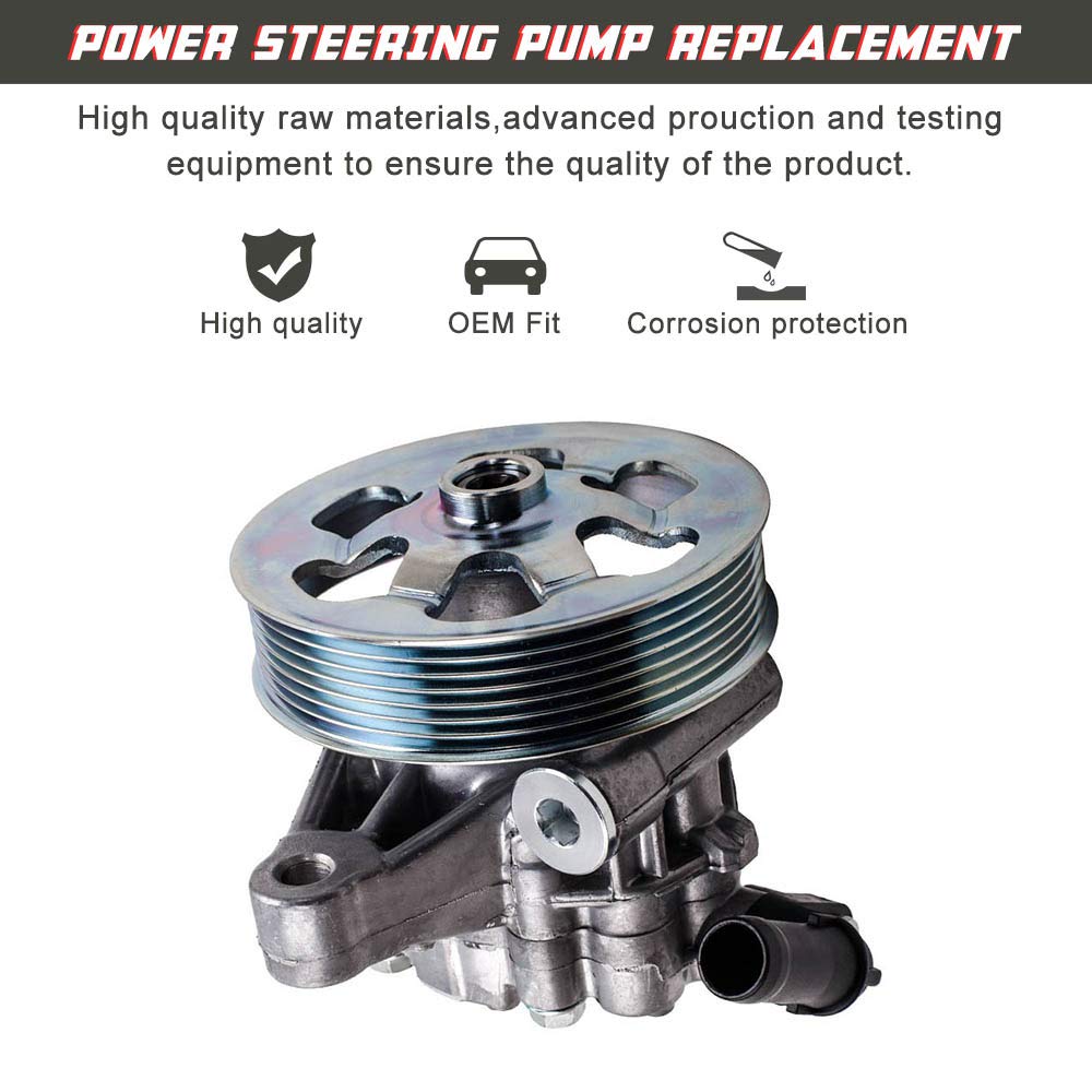 Power Steering Pump 21-5341 for 2003 2004 2005 Accord 2.4L with OE Replace OE # 56110-RAA-A01 56110RAAA03 96-5341 5776 990-0656 PSP1006