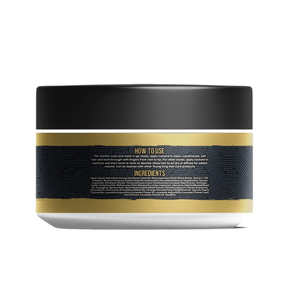 YOUNG KING HAIR CARE Marvel Black Panther: Wakanda Forever Wakandan Curling Custard, 8 Oz