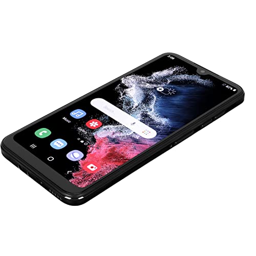 S23 Ultra 6.3 Inch Smartphone, 1080x1920 Black 6.3 Inch Cell Phone 16MP 8MP Camera GPS Navigation for Work (US Plug)