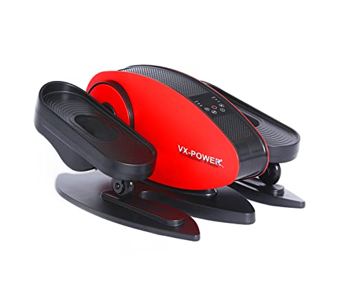VX-Power Seated Elliptical Bike Pedal Exerciser for Leg Workout with Mini Massage Gun Deep Tissue Percussion for Pain Relief Device β Bundle