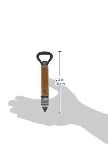 Winco Can Tapper/Bottle Opener with Wooden Handle Medium
