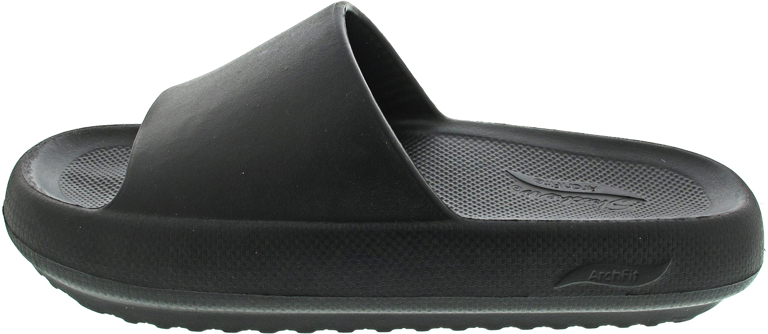 Skechers Women's Arch FIT Horizon Sneaker, Black Synthetic, 9