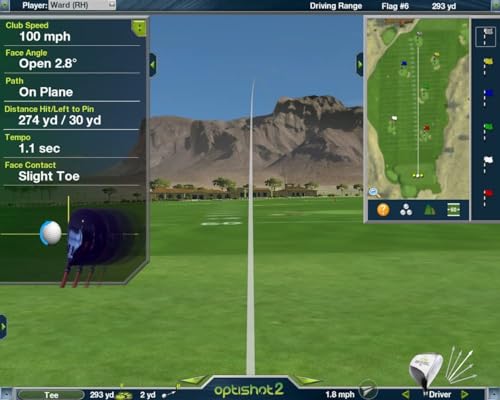 OptiShot 2 Golf Simulator for Home with Net and Mat | Golf in A Box