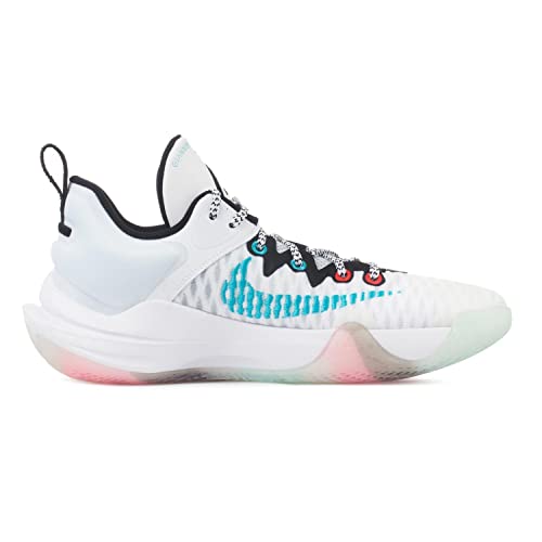 Nike Men's Giannis Immortality Basketball Shoes, White/Clear-Black, 14 M US