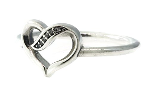 PANDORA Ribbons of Love Ring, Clear CZ 191022CZ-48, 4.5 US