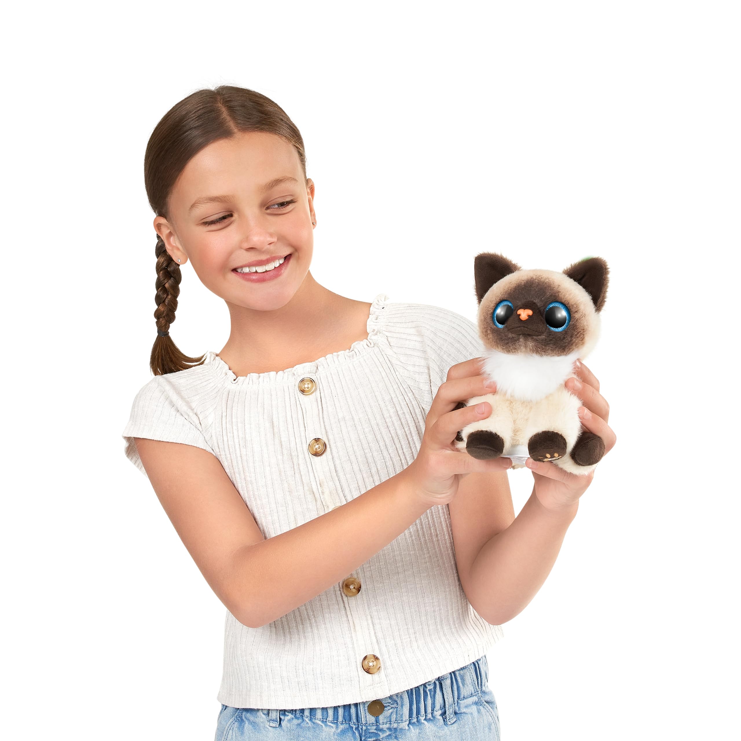 Pets Alive Smitten Kittens Surprise (Scottishfold Alli) by ZURU Nurture Play Soft Toy Unboxing Adopt Interactive 10 Sounds
