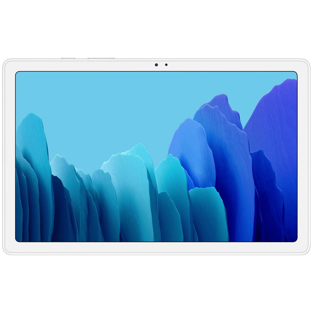 SAMSUNG Galaxy Tab A7 10.4" (2020, WiFi + Cellular) 32GB 4G LTE Tablet GSM Unlocked, International Model w/US Charging Cube - SM-T505 (Silver) Renewed
