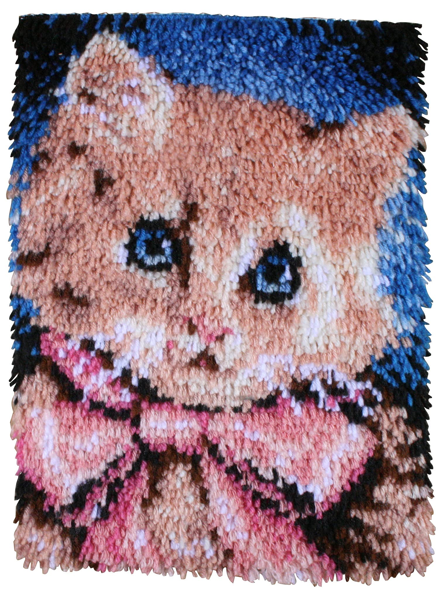 Patons Wonderart Prize Kitty Latch Hook Kit, 15" X 20"