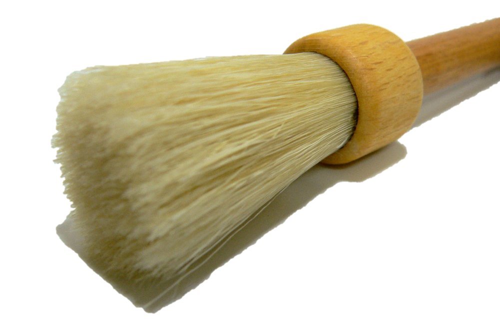 Valentino Garemi Pastry Brush β Traditional & Classic Design β Genuine Wood & Boar Hair for Kitchen Cooking Backing Loaf Cake Doughnut Pie Strudel Tarts β Made in Germany