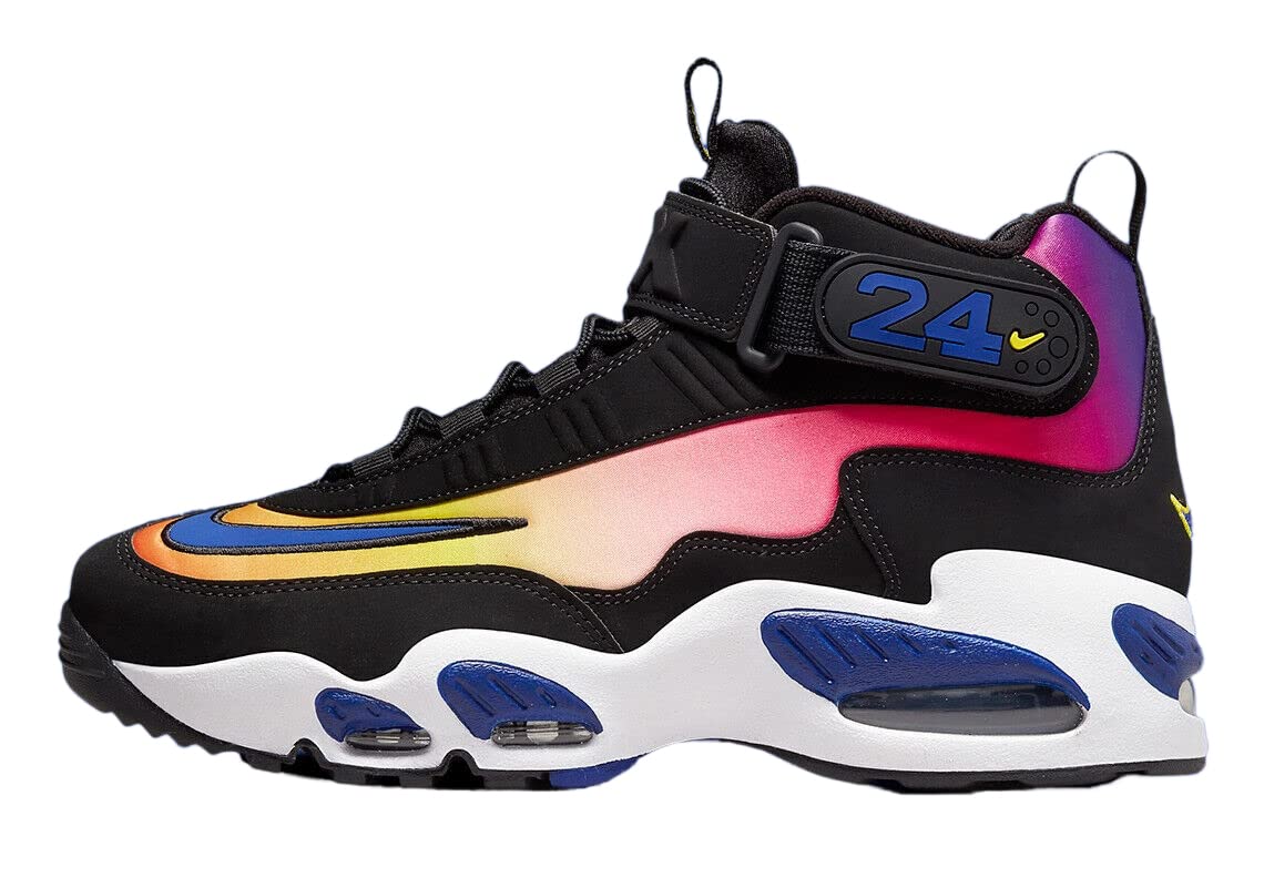 Nike mens Air Griffey Max 1, Black/Concord/Yellow Strike/Co, 10.5
