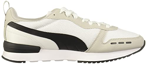 PUMA Mens R78 Sneaker, PUMA Mens White-Gray Violet-PUMA Mens Black, 8.5