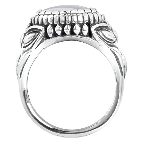 Sterling Silver Gray Mabe Pearl Ring Size 6